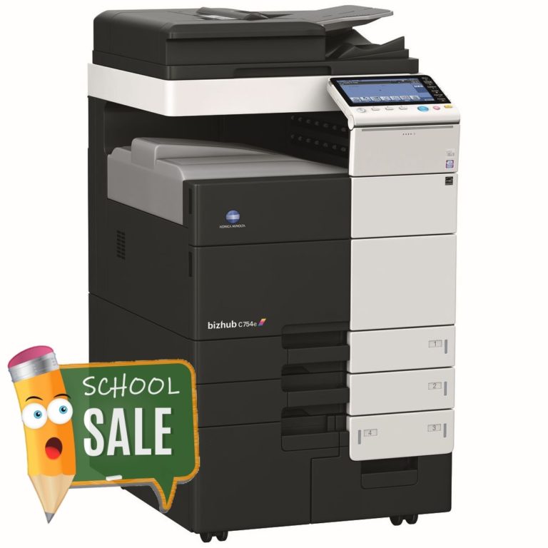 Konica Minolta Bizhub C754e Colour Copier Printer Rental Price Offer