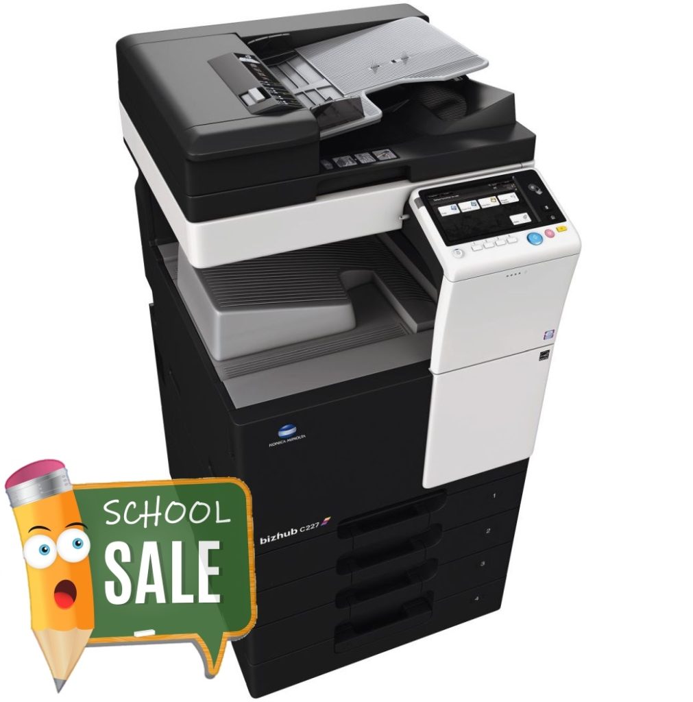 Konica Minolta Bizhub C227 Colour Copier Printer Rental Price Offer
