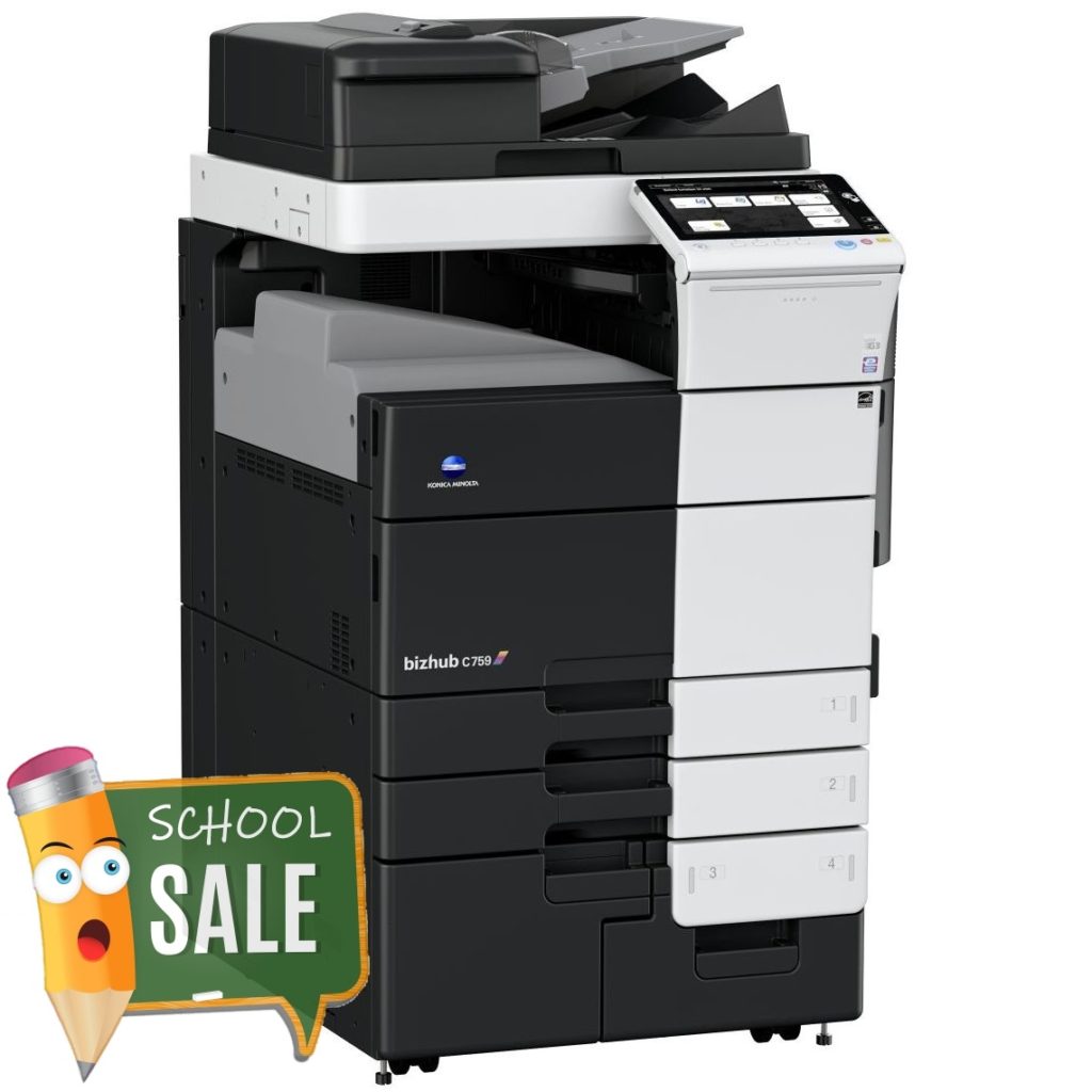 Konica Minolta Bizhub C759 Colour Copier Printer Rental Price Offer